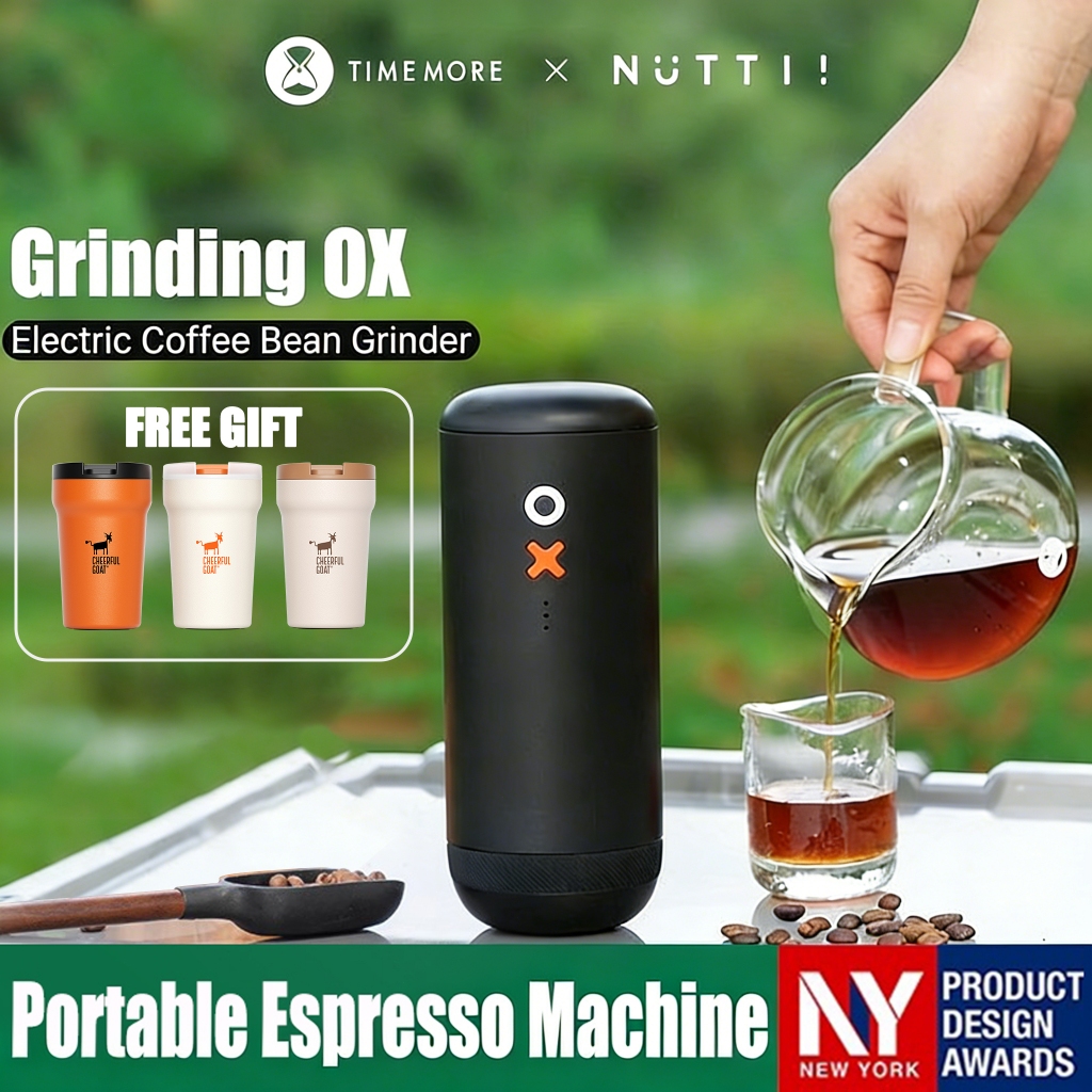 Timemore OX Electric Coffee Bean Grinder Portable All-Purpose Outdoor ...