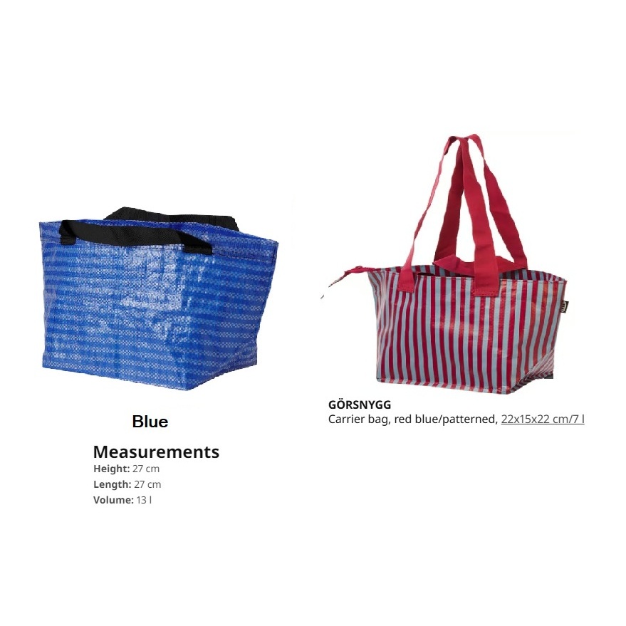 IKEA Carrier Bag Shopping Beg | Laundry | Reusable | Recycle | Small ...