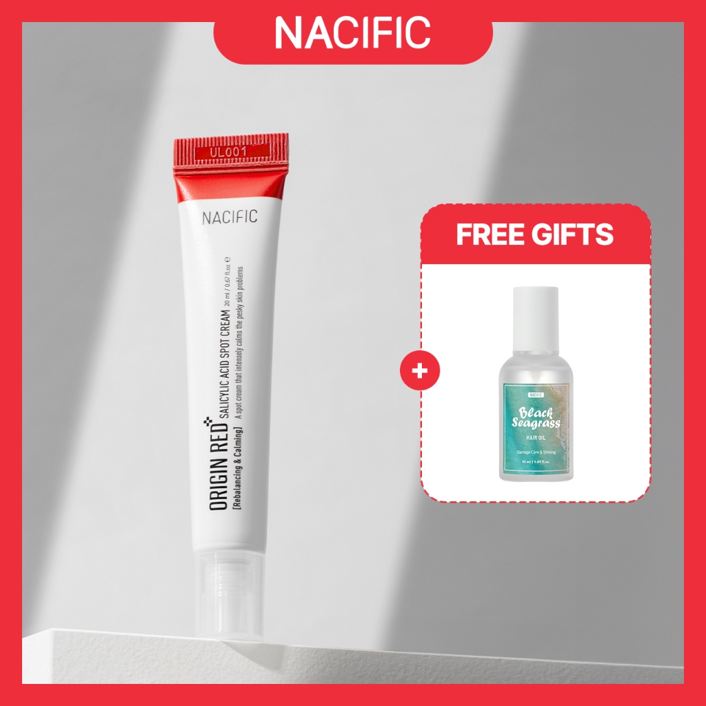 NACIFIC Red Salicylic Acid Spot Cream 20ml, Centella Asiatica, Non ...