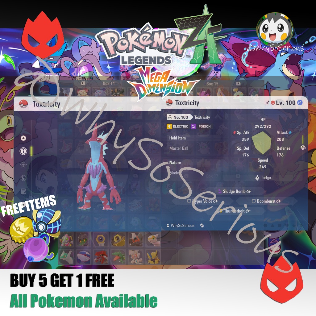 Nintendo Switch Pokemon Legends ZA Shiny Battle Ready Low Key Form ...