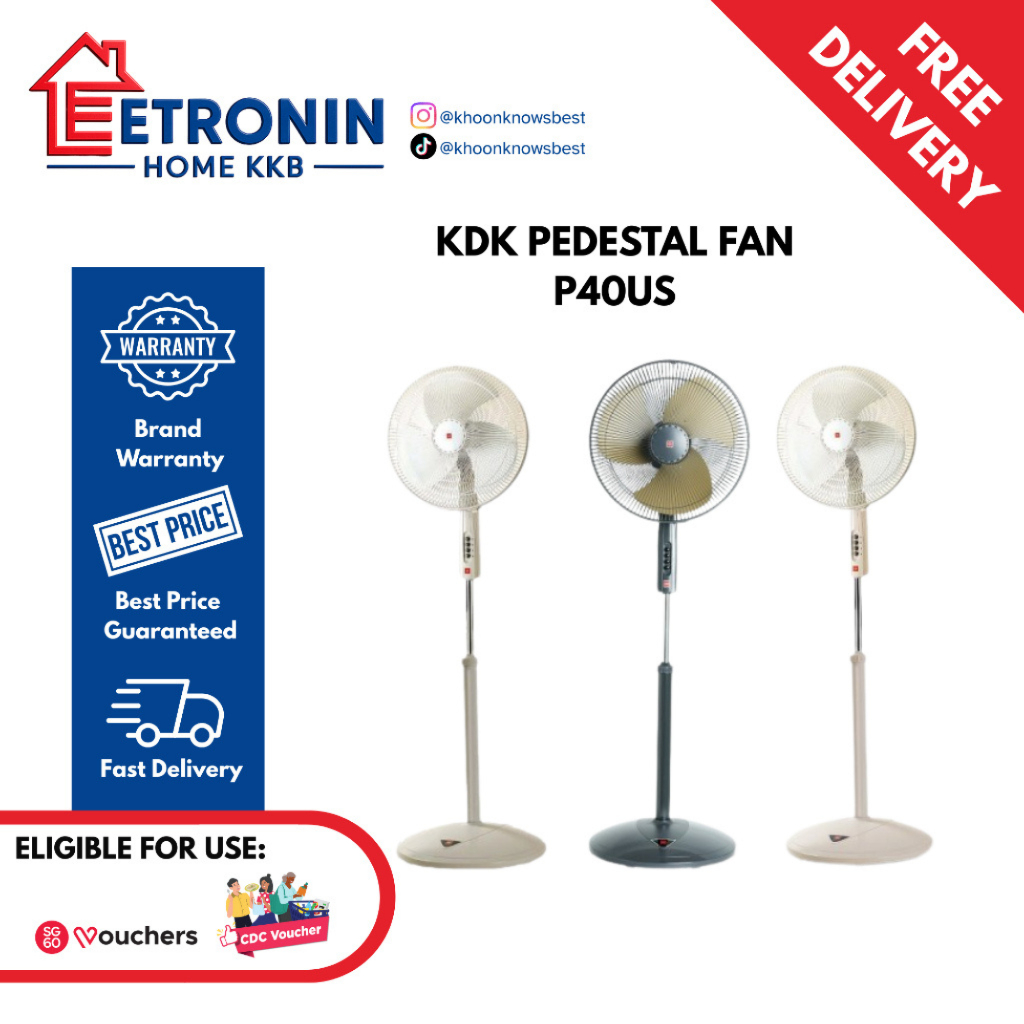 KDK P40US Pedestal Fan | Shopee Singapore