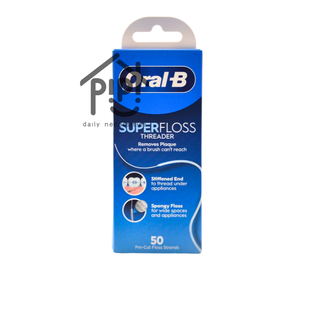 Oral-B Superfloss Threader 50 Pre-Cut Floss Strands | Shopee Singapore