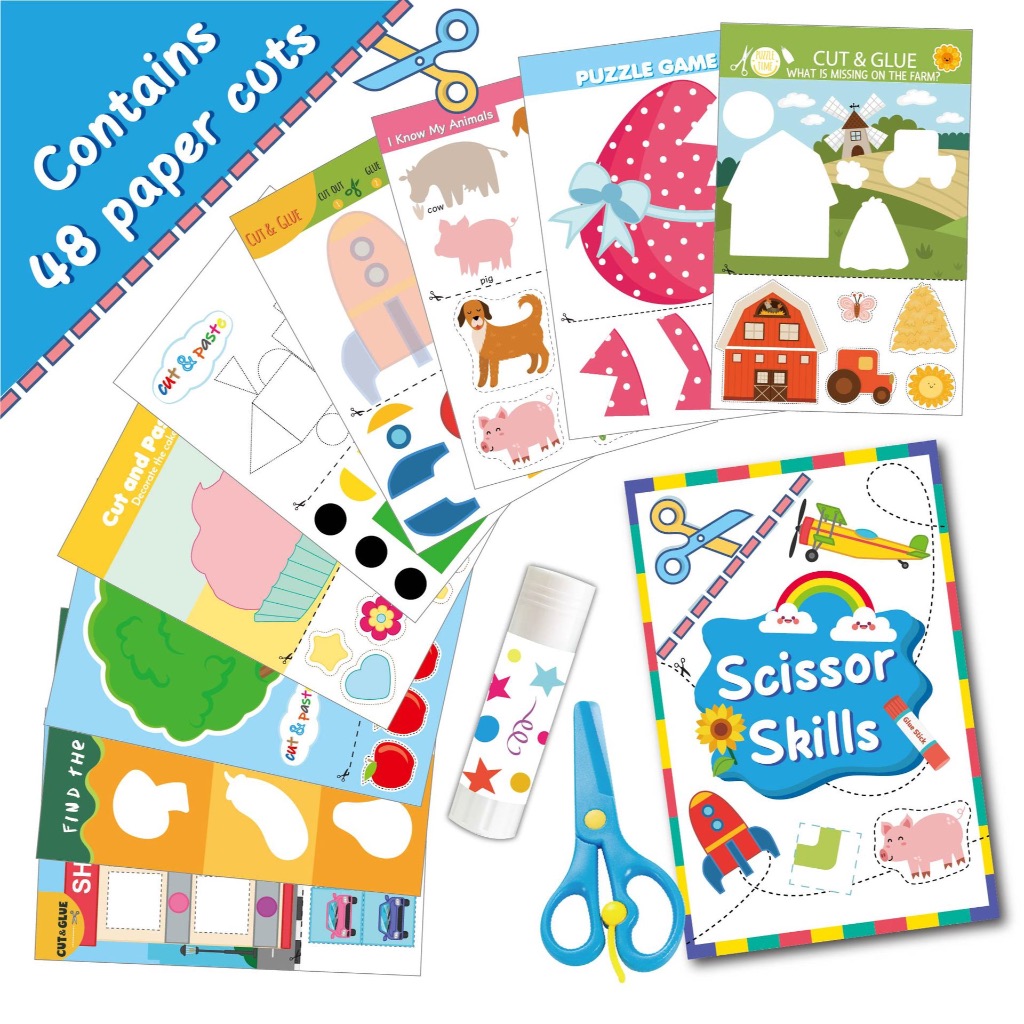 ️ SG LOCAL STOCK ️ Scissor Skills Toddlers Busy Activity Book Paper ...