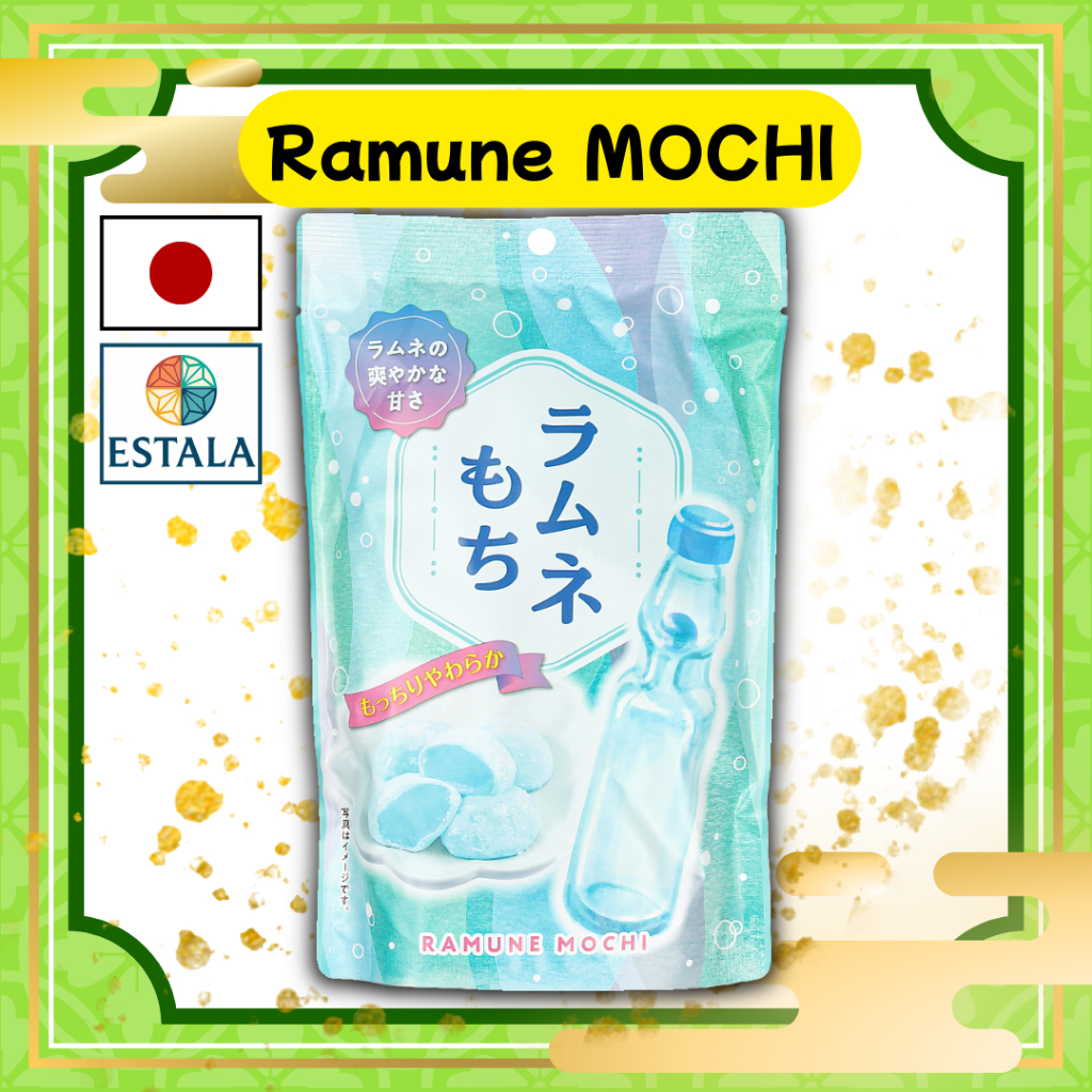Estala Ramune Mochi Premium Traditional Japanese Rice Cakes, 130g, Soft ...