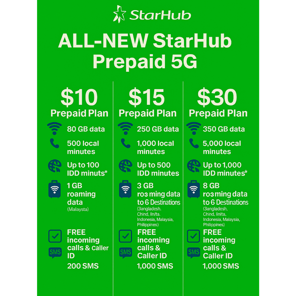 Starhub Prepaid (ALL-NEW) 5G | Shopee Singapore