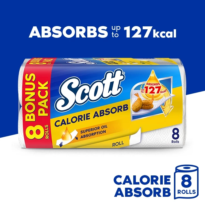 Scott Calorie Absorb Kitchen Towel - Superior Oil Absorption Kitchen ...