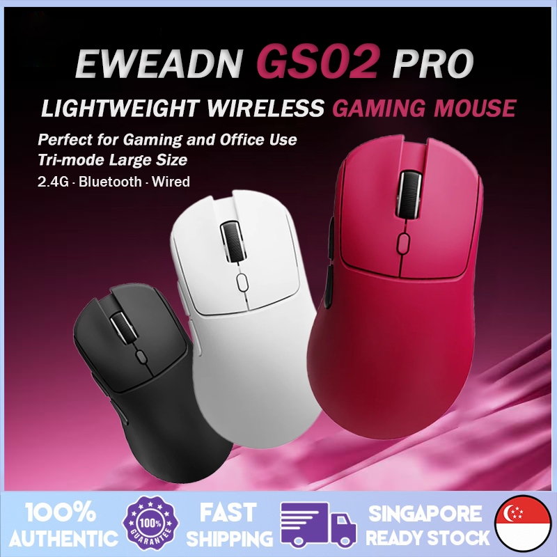 SG [In Stock] EWEADN GS02 Pro Tri-mode Mouse Wireless Gaming ...