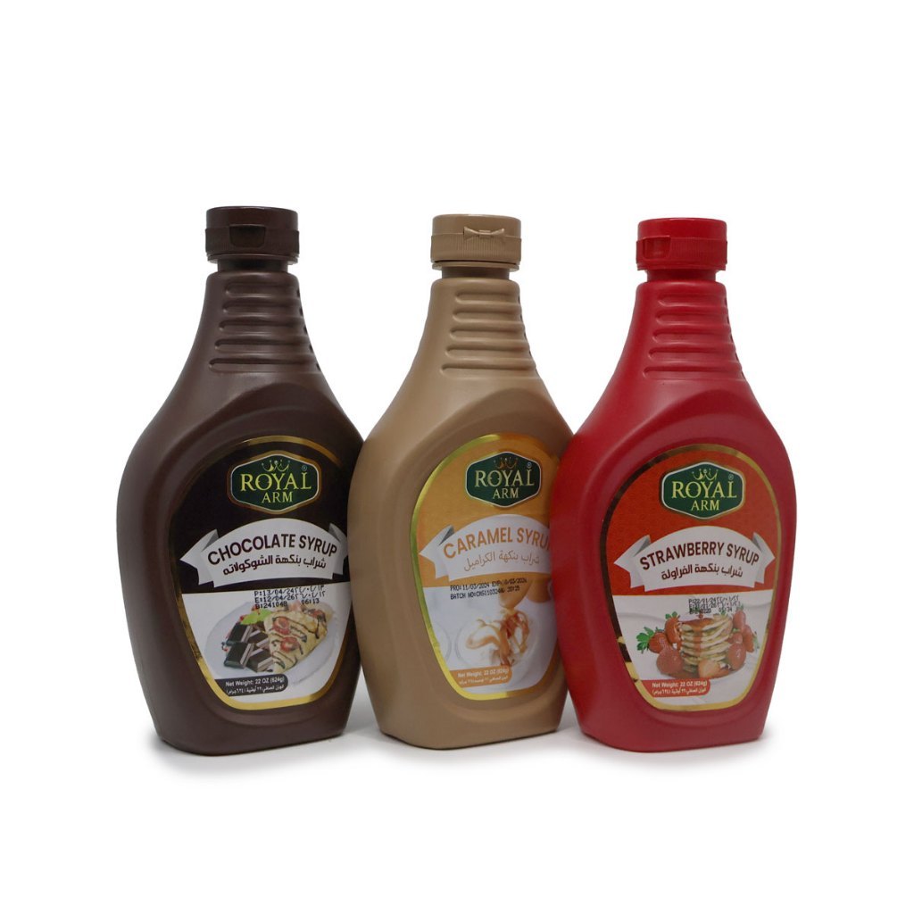 Royal Arm Syrup 624g, Chocolate, Strawberry, Caramel Varieties – Sweet ...