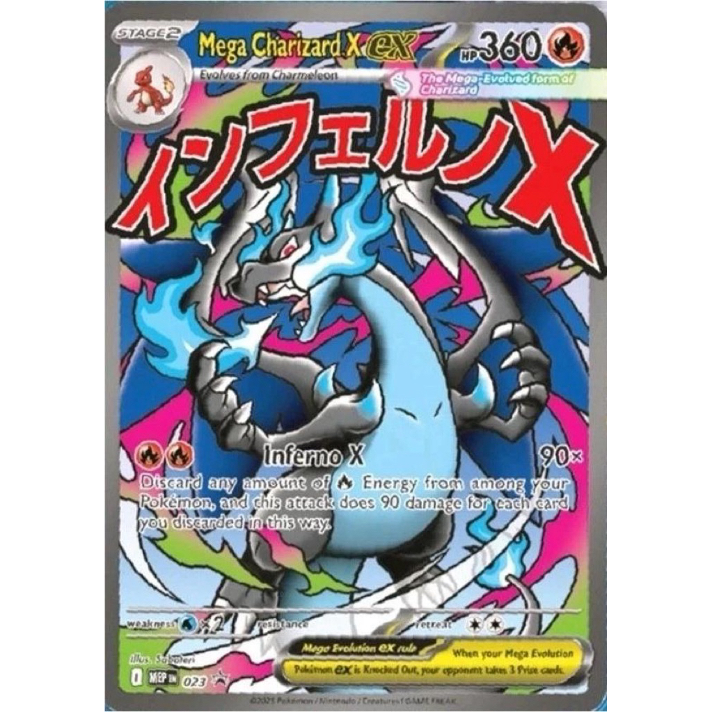 POKEMON TCG :Mega Charizard X Upc SEALED promo card featuring Mega ...