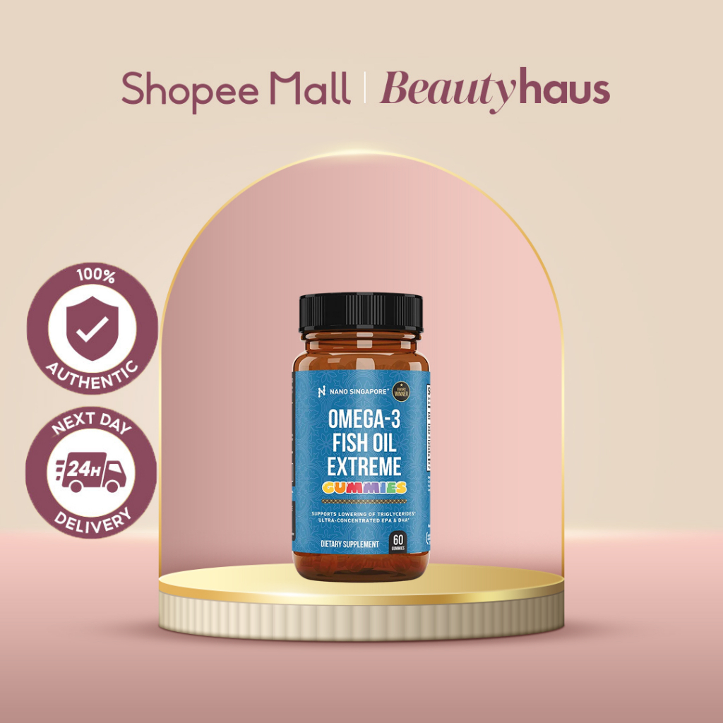 Nano Singapore Omega 3 Fish Oil Extreme Gummies Heart, Memory & Vision ...