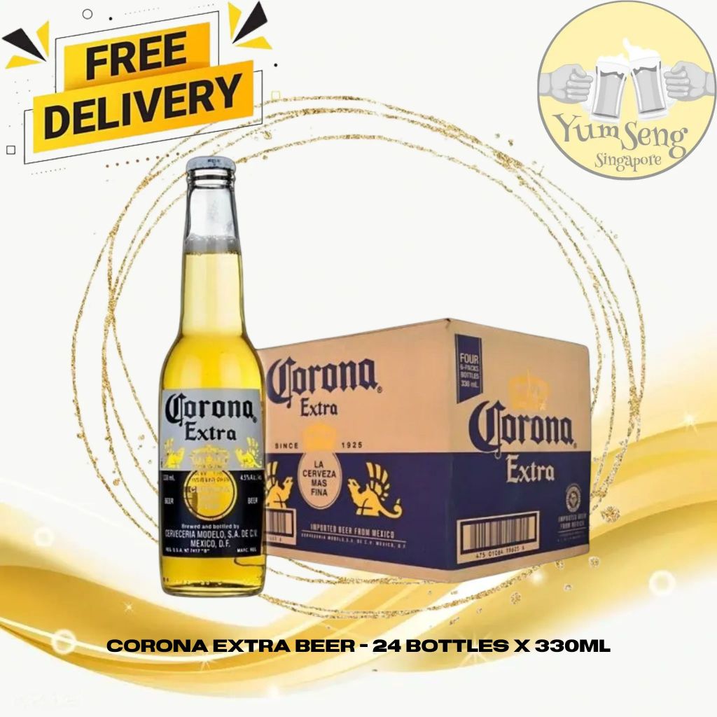 Corona Extra Beer - 24 bottles x 330ml (BBD: 10/2026) | Shopee Singapore