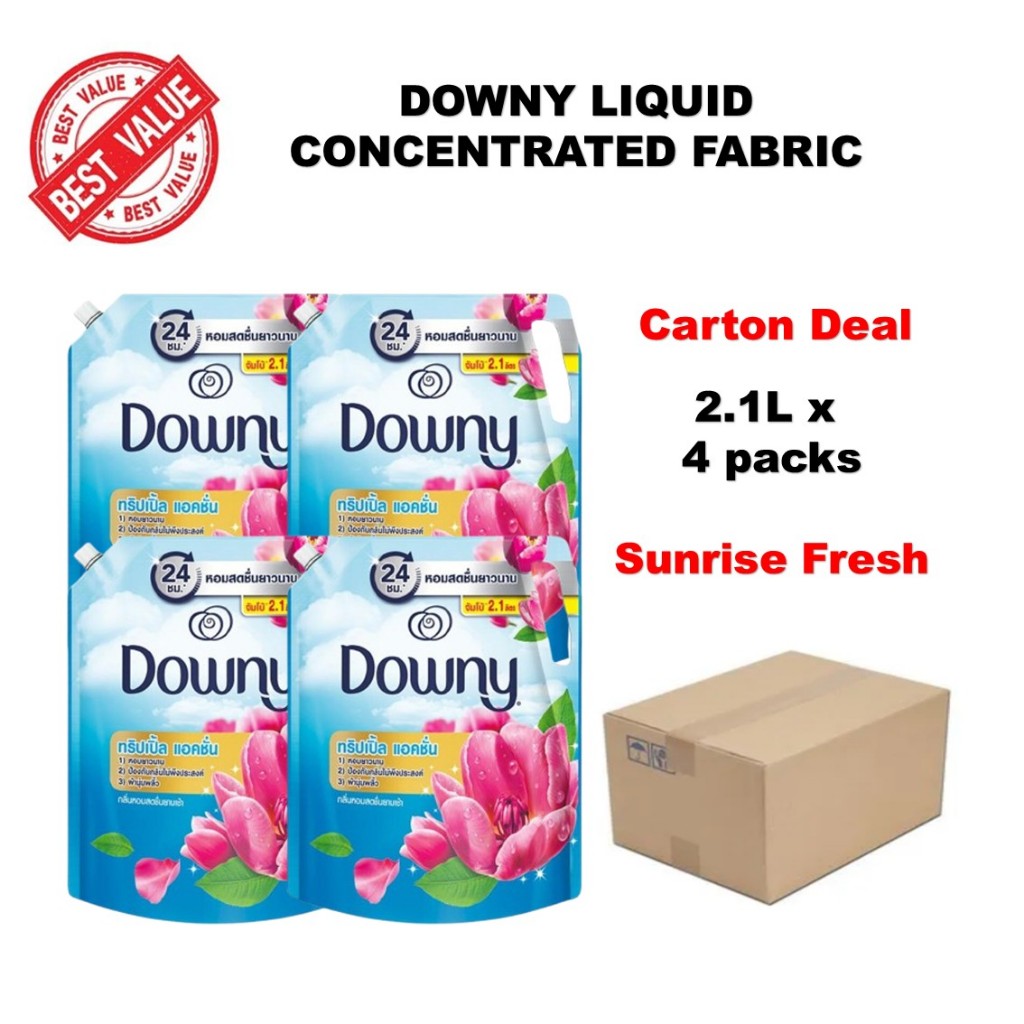 [ Carton Deal ] Downy Liquid Concentrate Fabric Conditioner Refill 2.1L ...