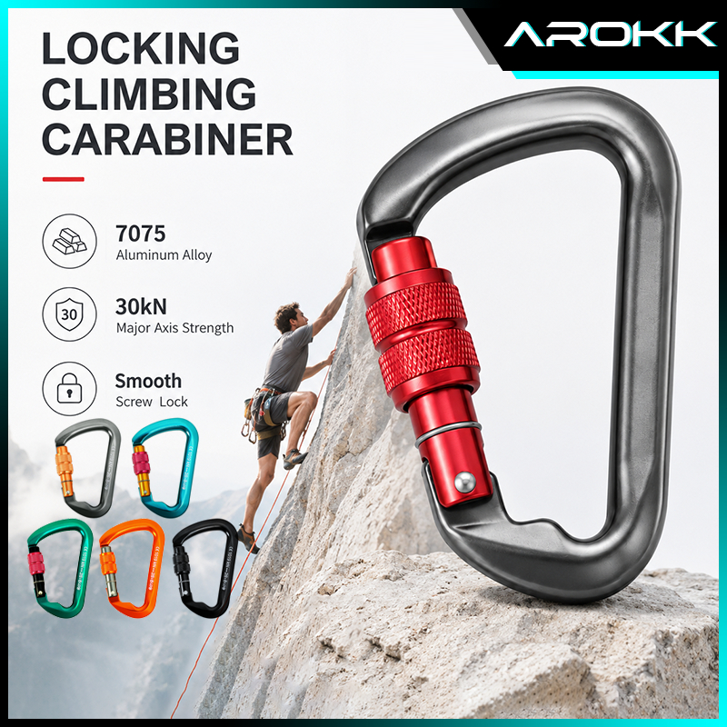 SG丨30KN D-shaped Heavy Duty Carabiner High-quality Thick Carabiner With ...