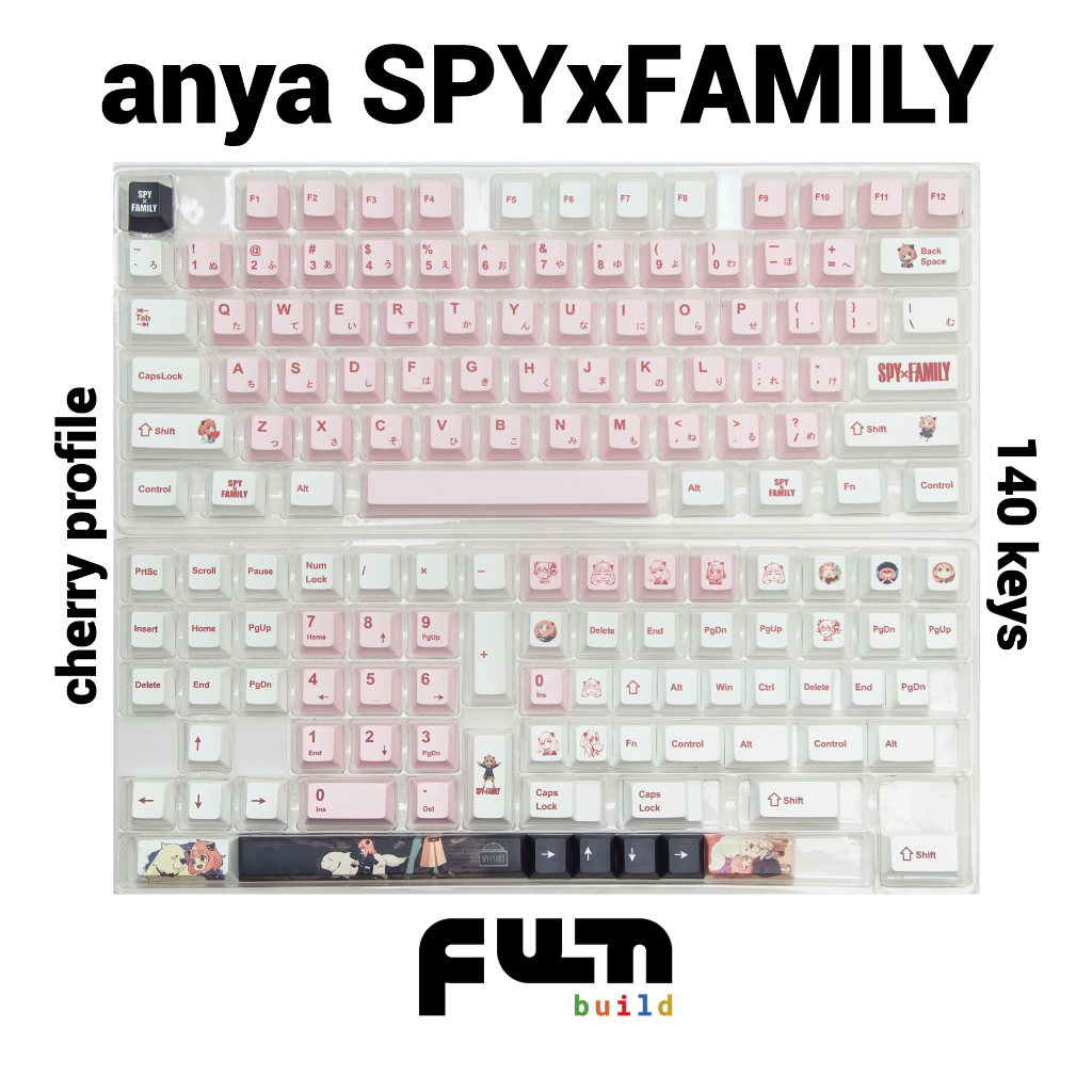 ANYA SPY×FAMILY Keycap Set | 140 Keys | Cherry Profile | PBT | Dye ...