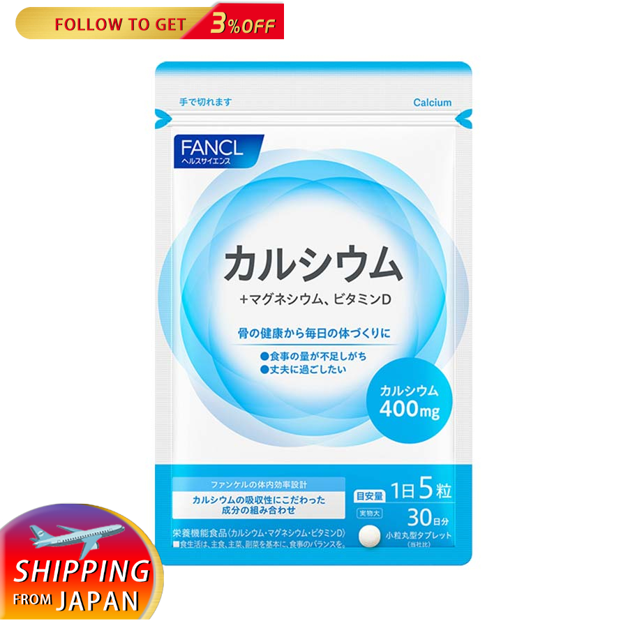 100% original FANCL Calcium Daily and Health Supplements 30 Days 150 ...