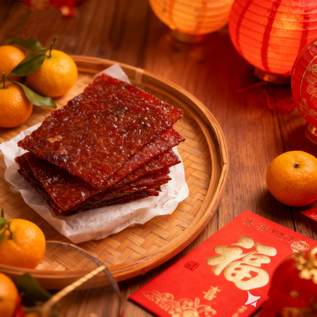 (Non-Branded) Home Town Charcoal Bak Kwa (Vacuum Packed) 家乡风味炭烧肉干 500g ...