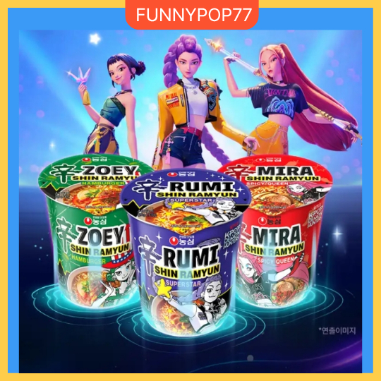 Nongshim K-pop Demon Hunters Shin Ramyun cup Noddle 65g | Super Star ...