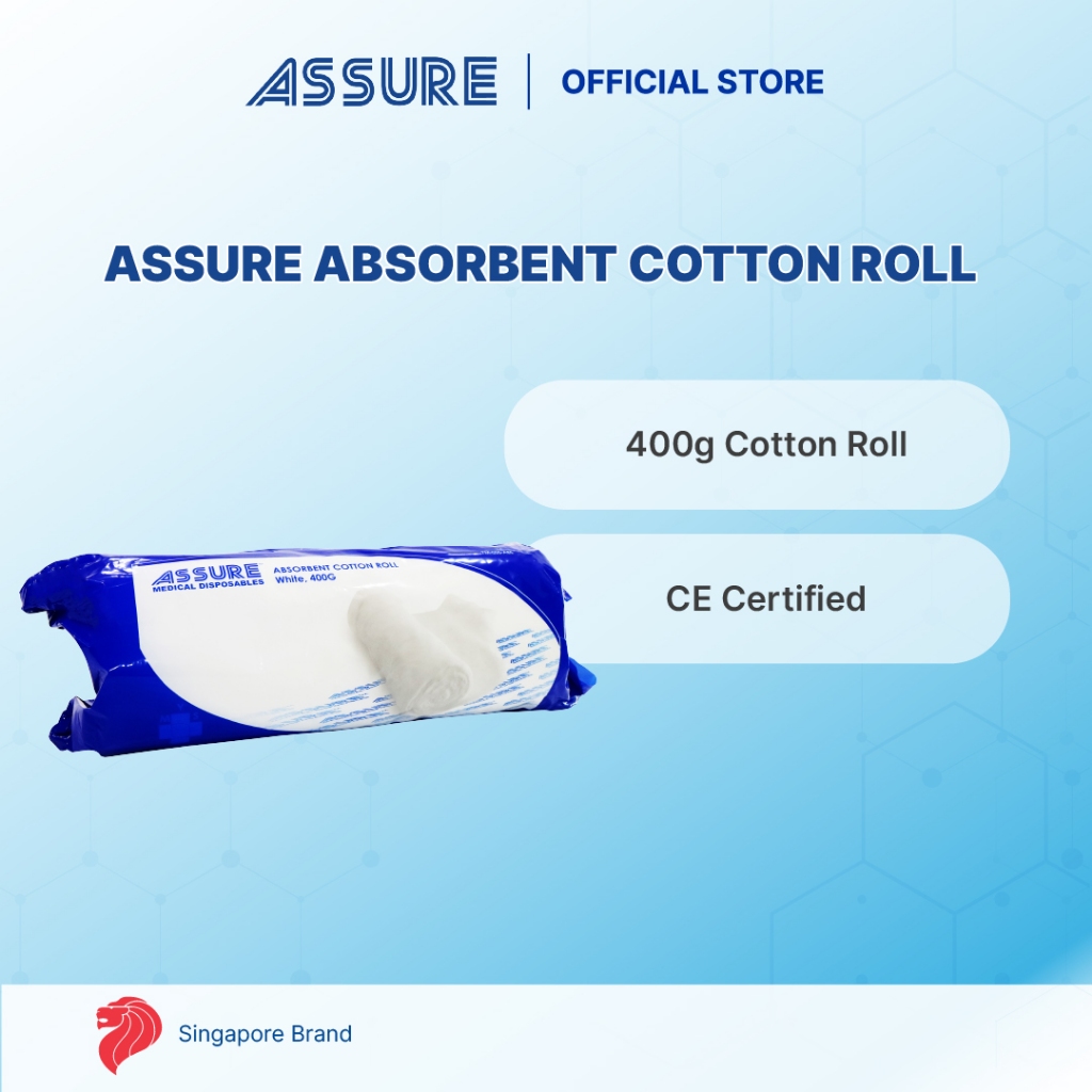 ASSURE Cotton Roll Absorbent 400G | Shopee Singapore