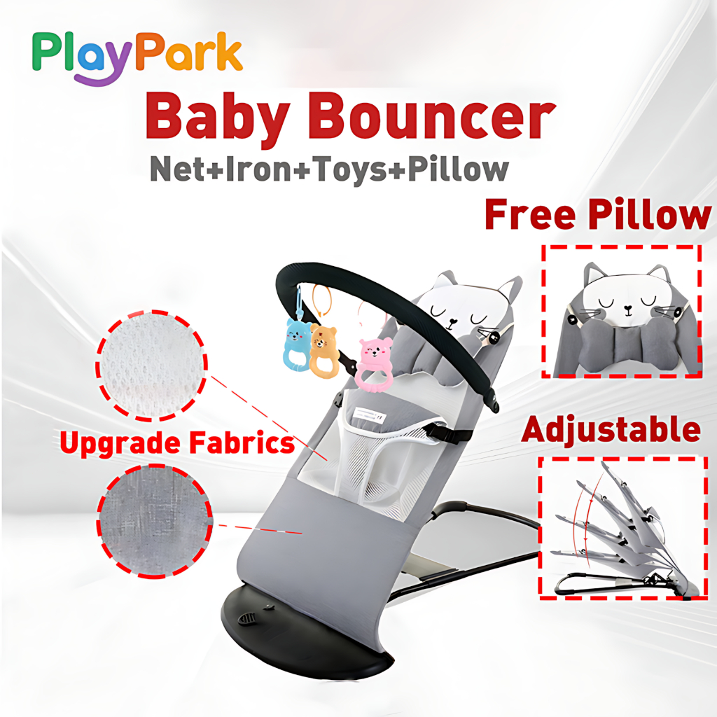 Playpark Foldable Baby Bouncer Baby Rocker Baby Balance Chair Baby Gear ...
