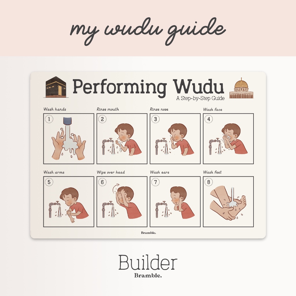 Bramble – Step-by-Step Wudu Guide for Kids | Islamic Ablution Visual ...
