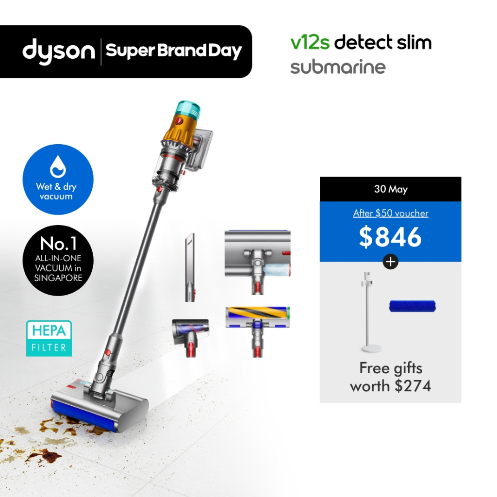 [SBD Specials] Dyson V12s Detect Slim Submarine™ HEPA Wet & Dry Vacuum ...