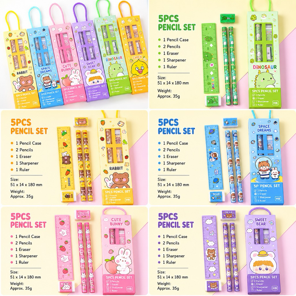 Kids Stationery Set | Children Pencil Set | Goodie Bag Fillers Party ...