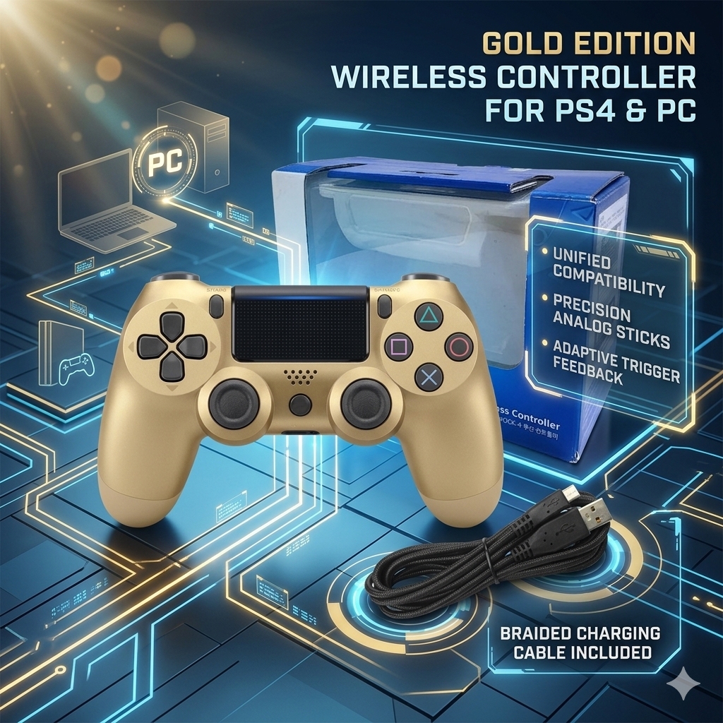 SG PS4 Wireless Bluetooth Controller DualShock 4 PC Gaming Controller ...