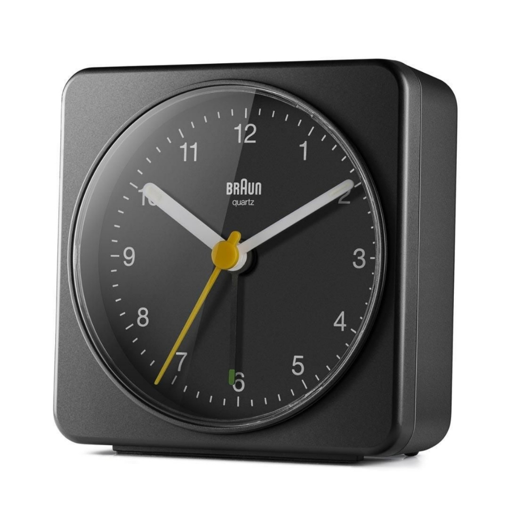 BRAUN Analogue Alarm Clock with Snooze and Light, Quiet Quartz Movement ...
