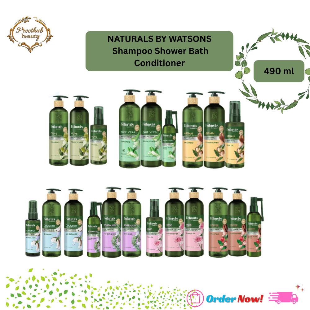 Naturals by Watsons Shampoo Shower Bath Conditioner 490ml | Shopee ...