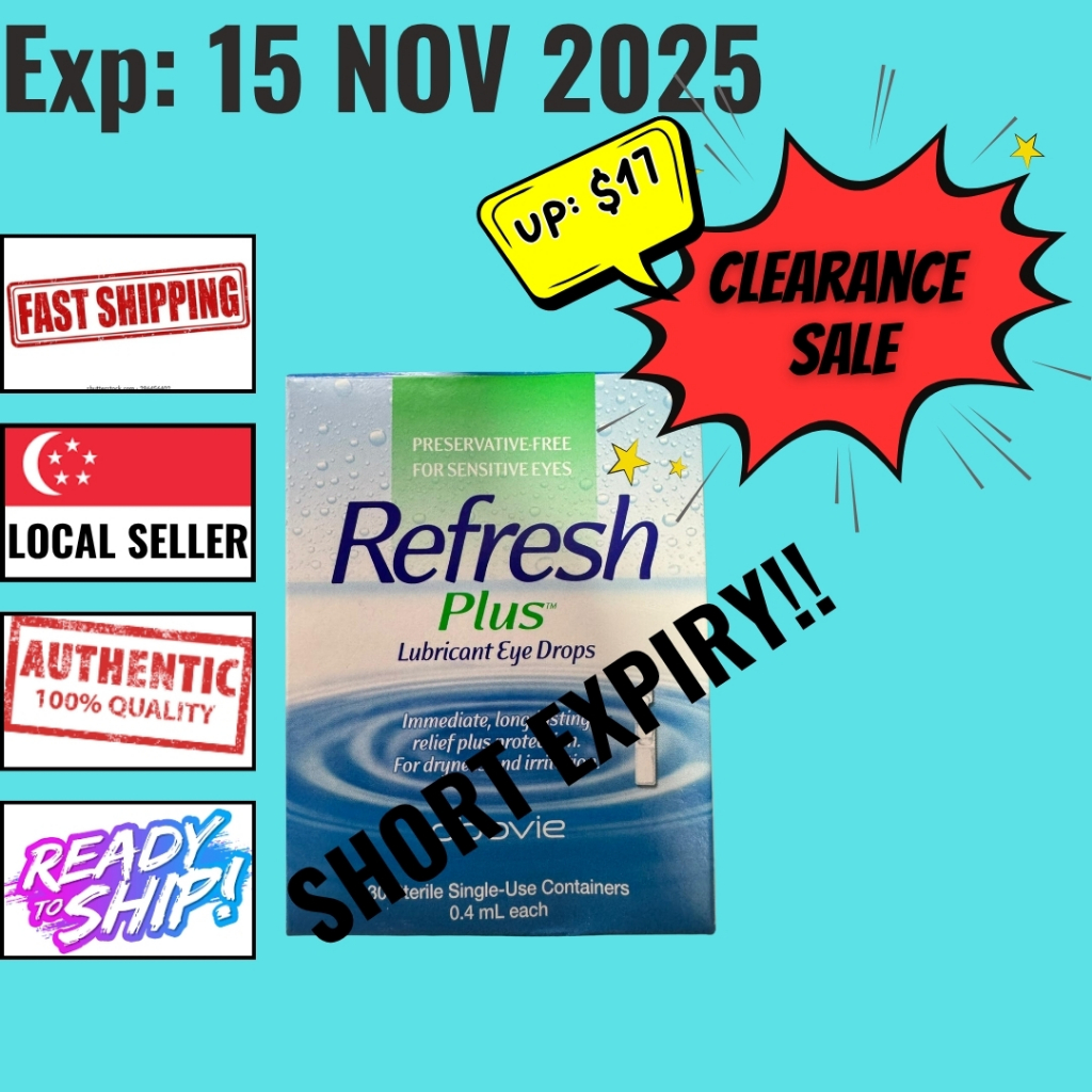 Refresh Plus Eye Drops 30s x 0.4ml – Gentle Relief for Dry, Irritated ...