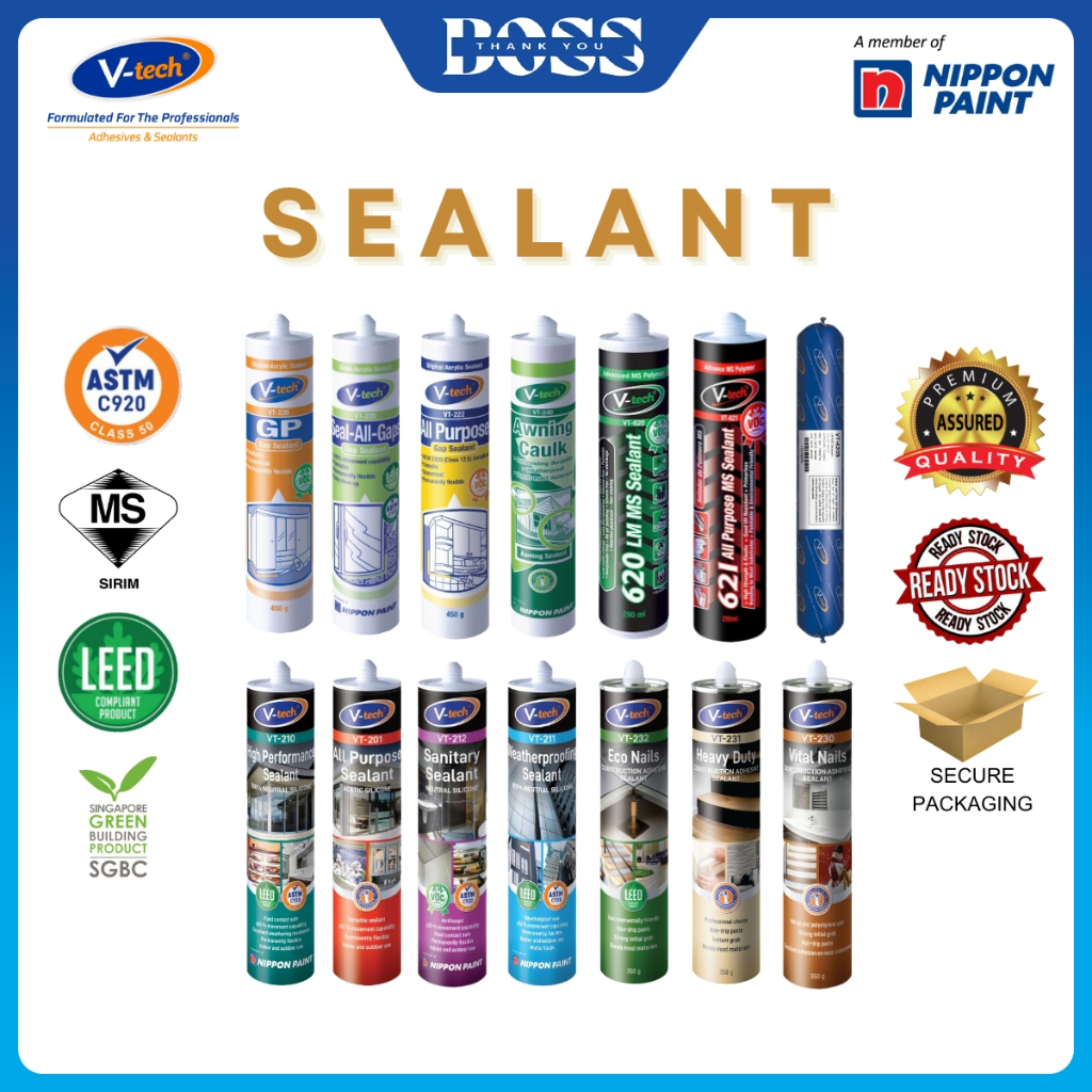 V-Tech Acrylic Sealant | Silicone Sealant | Acetic Sealant | Neutral ...