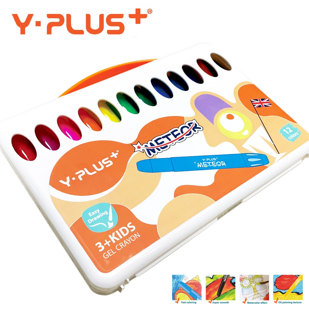 🌟 Y-Plus METEOR Gel Crayons - Unleash Your Child's Inner Artist! 🌟 | Shopee Singapore