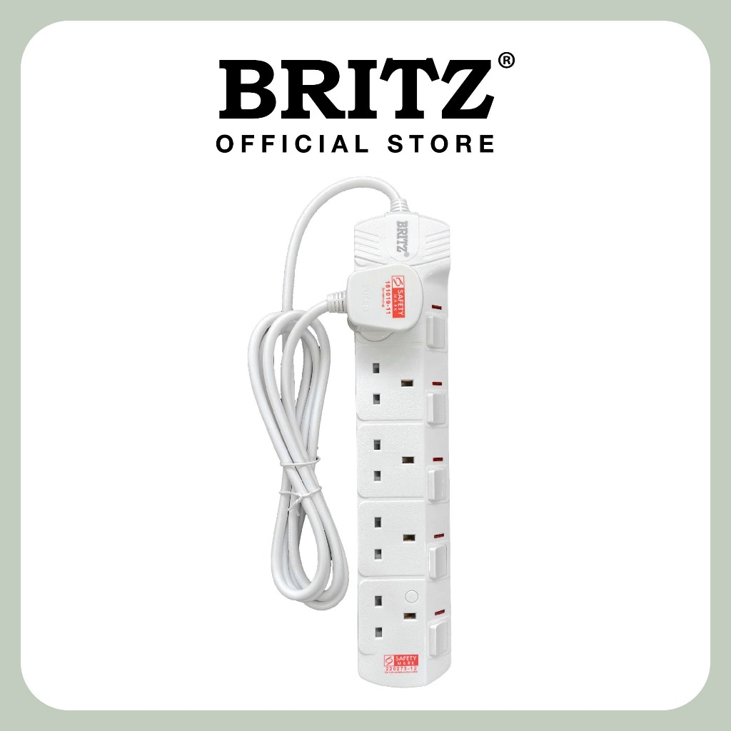 BRITZ Electrical Extension Plug | Shopee Singapore
