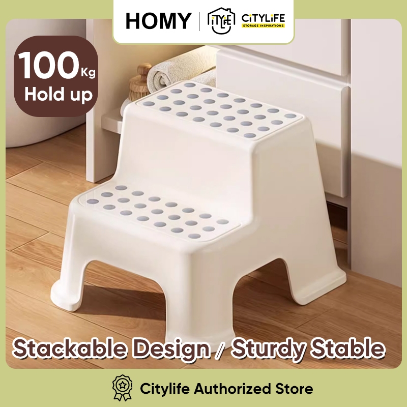 Citylife Kids Step Stool Bathroom Foot Stool Children Step Ladder Hold ...
