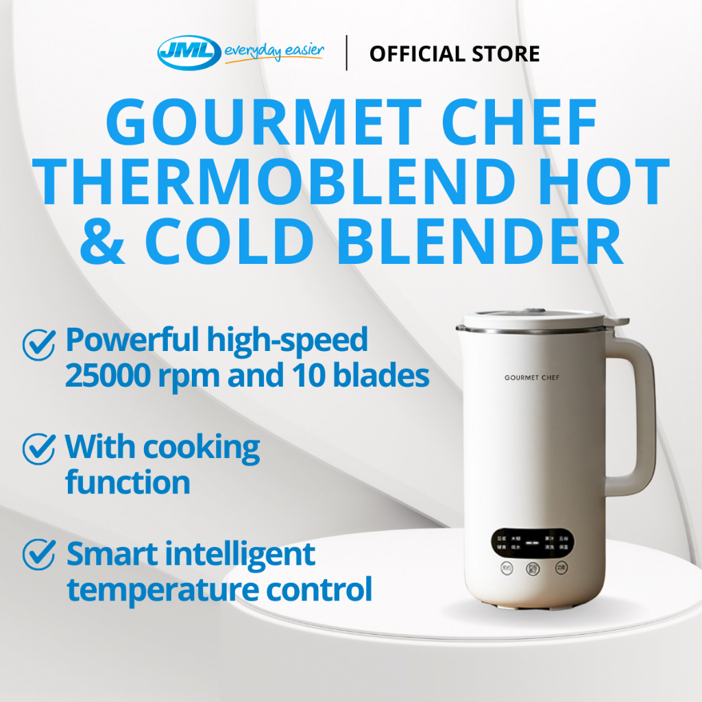 Gourmet Chef ThermoBlend Hot & Cold Blender | Direct cook after blend ...
