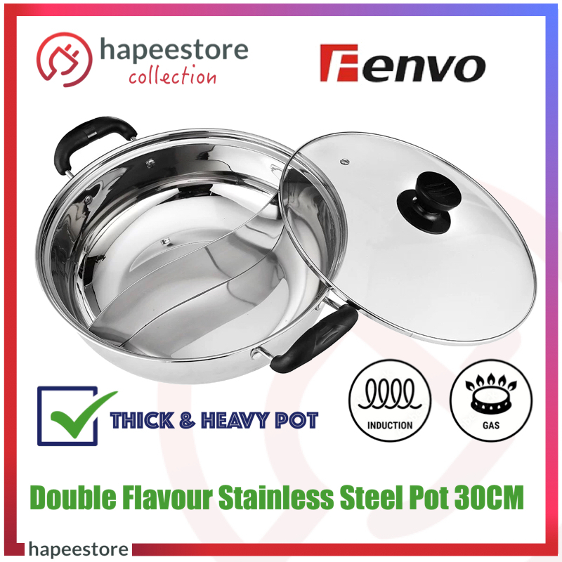 [Upgraded!!] Stainless Steel (Yuan Yang / Dual Flavour / Two Flavour ...