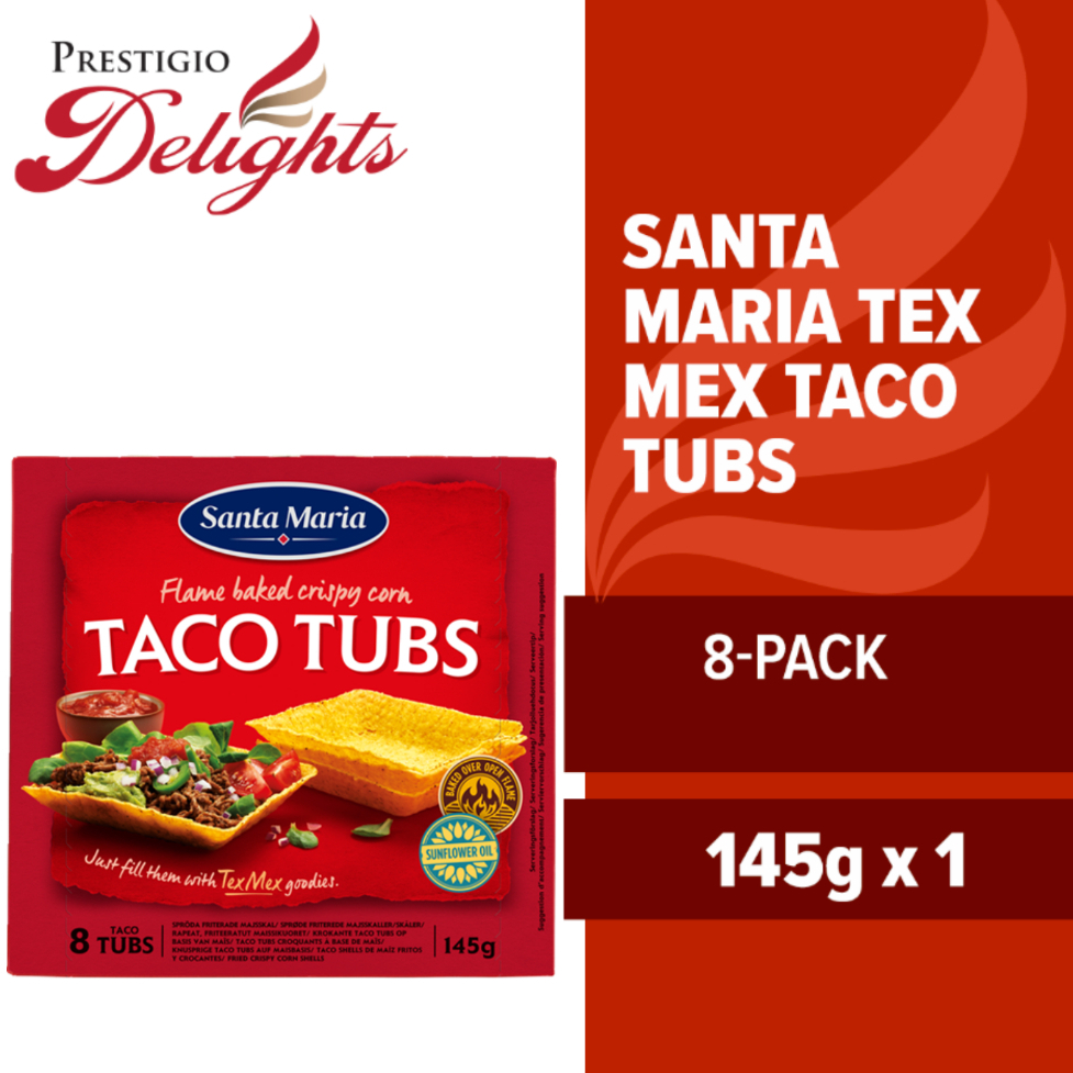 Santa Maria Taco Tubs (8 - Pack) 145g - (Expiry date: 27/5/2026 ...