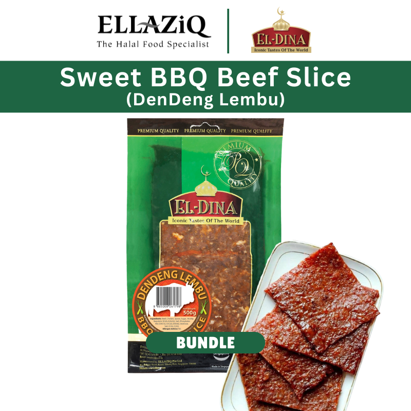 [Online Exclusive] El-Dina BBQ Beef Dendeng Halal 500g [Frozen ...