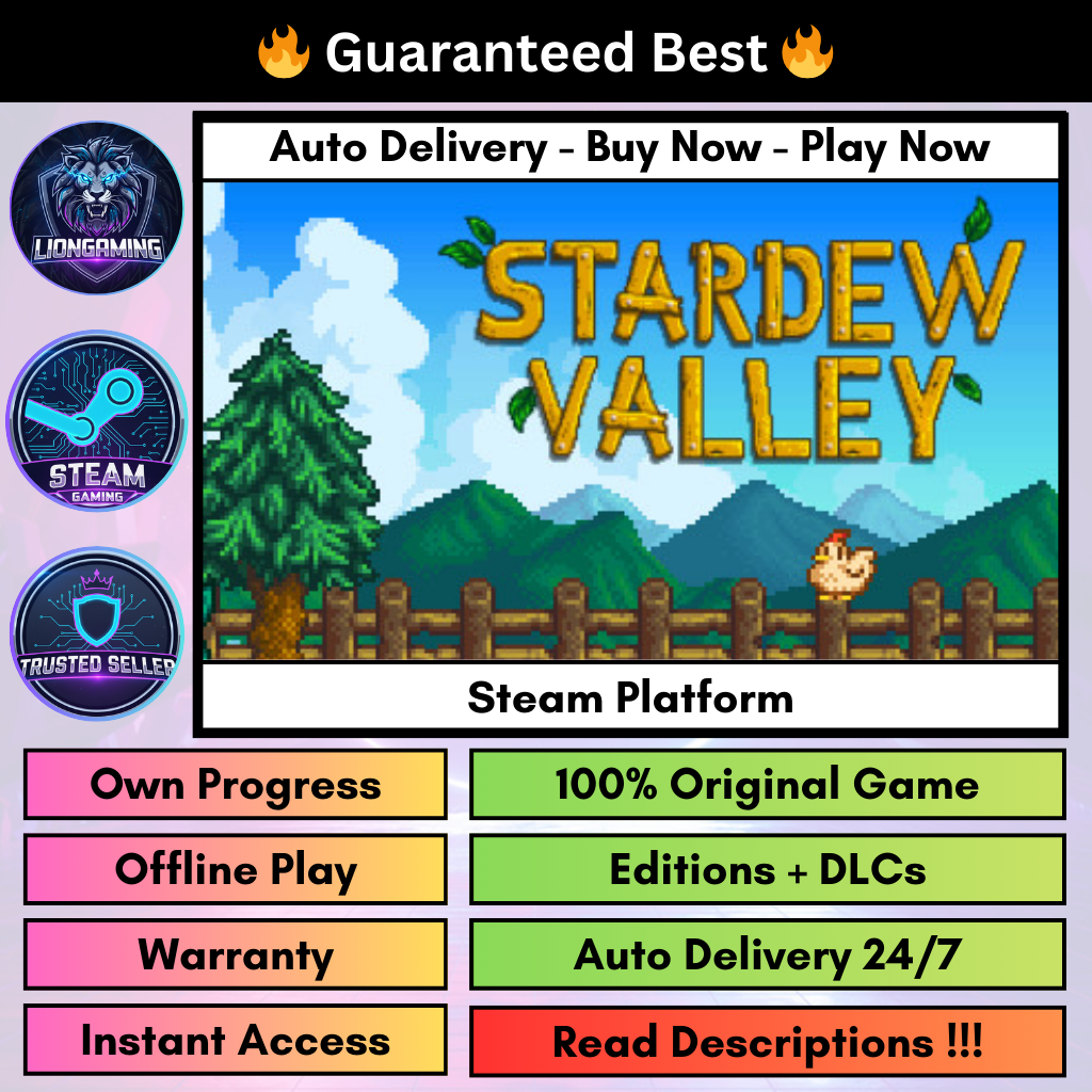 Stardew Valley [Auto Delivery] [Full DLC] [Steam Offline] PC Game ...
