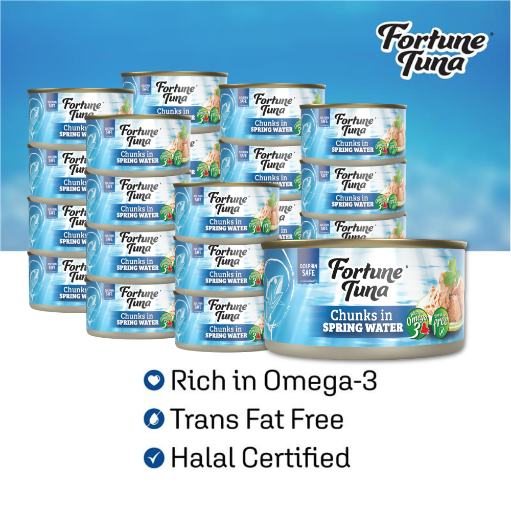 [1 Carton] Fortune Tuna Chunks in Spring Water (24x170g) | Shopee Singapore