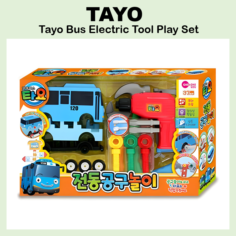 [TAYO] Tayo bus kids tool play set EDUCATIONAL Korean bus toy pretend ...