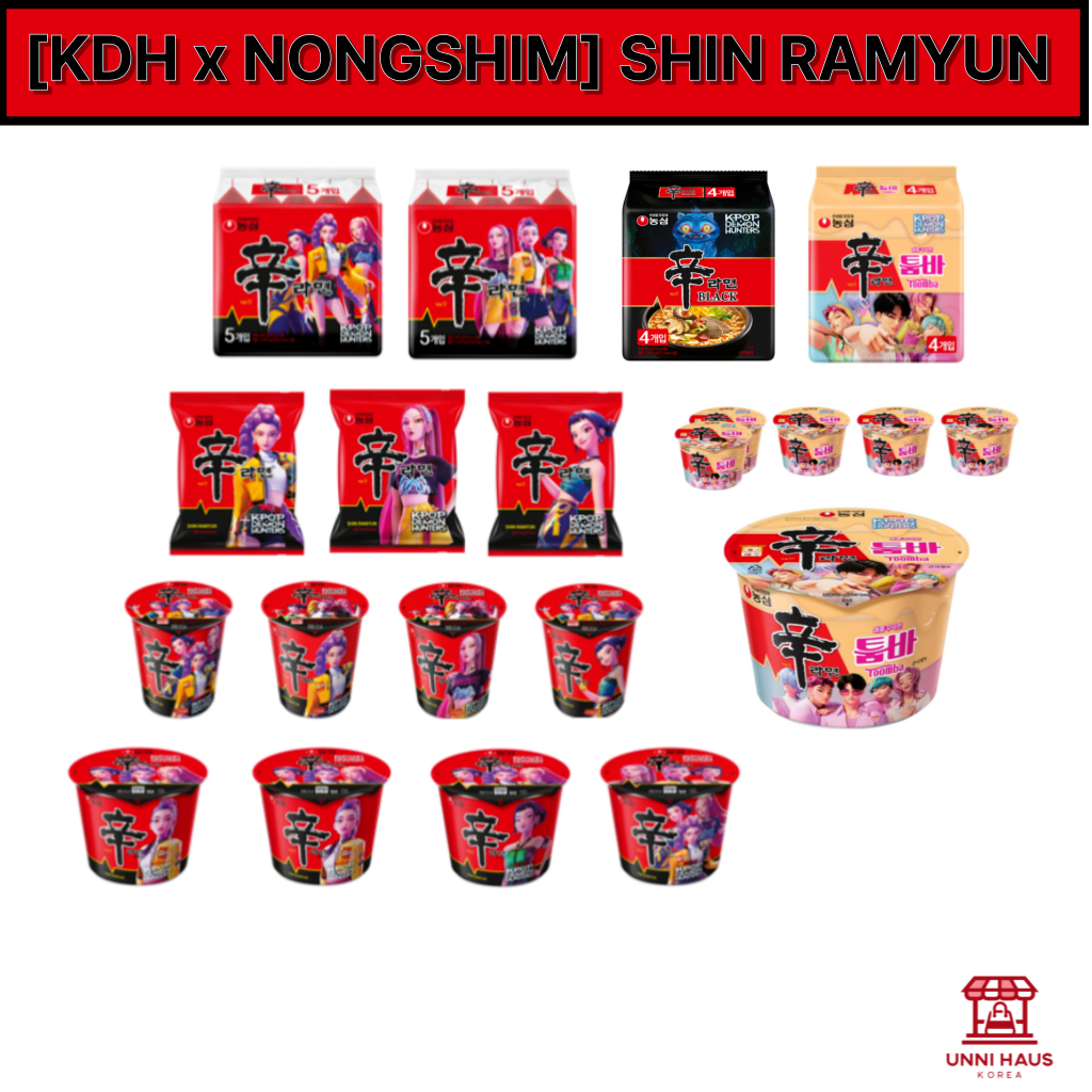 [KDH x NONGSHIM Limited Edition] KPop Demon Hunters SHIN RAMYUN / HUNTR ...
