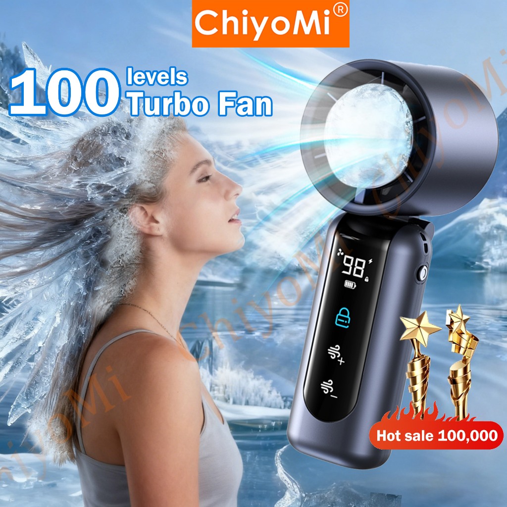 ChiyoMI Handheld Fan portable mini fan Usb small fan 100 Strong Wind ...