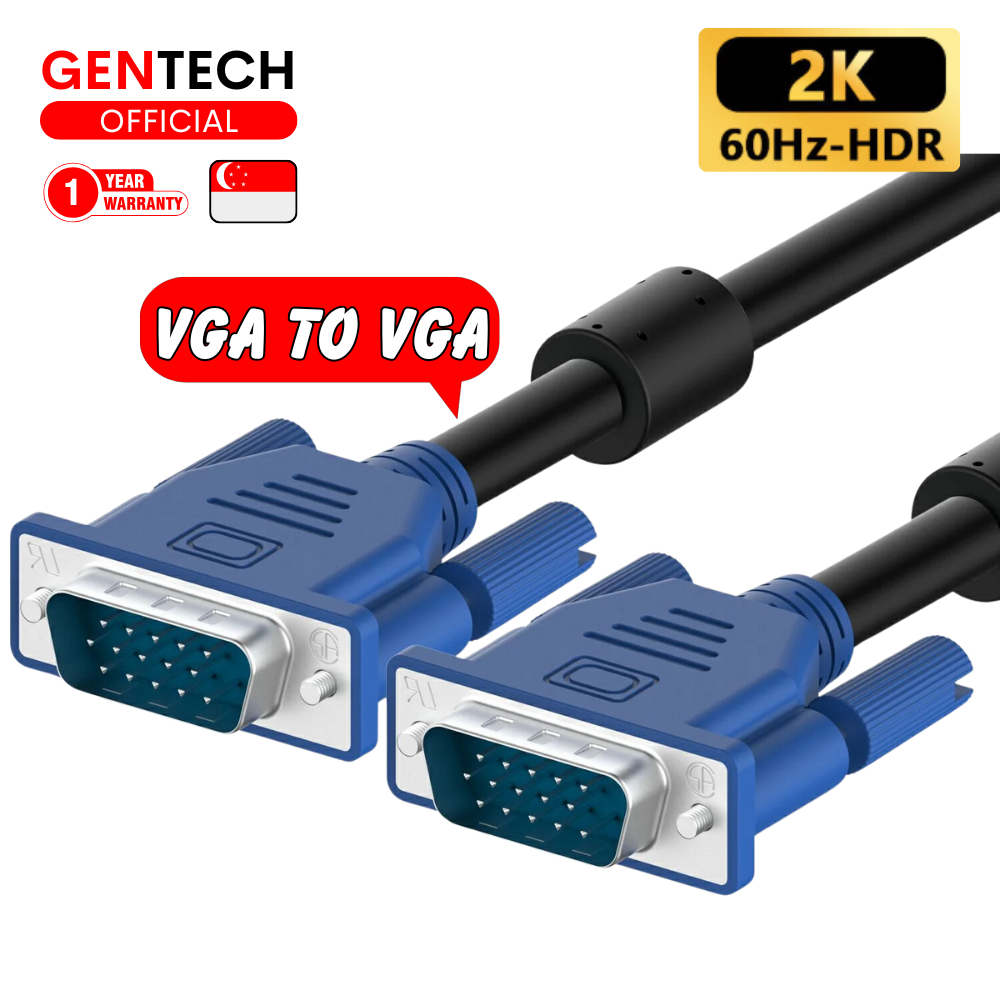 SG GENTECH VGA to VGA High-Quality Cable Reliable Video Connection and ...