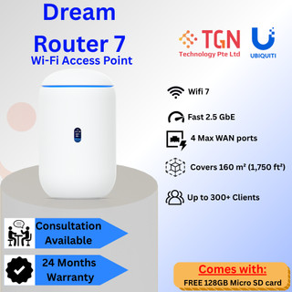 Ubiquiti Unifi Dream Router 7 UDR7 With Free 128GB Micro-SD Card ...