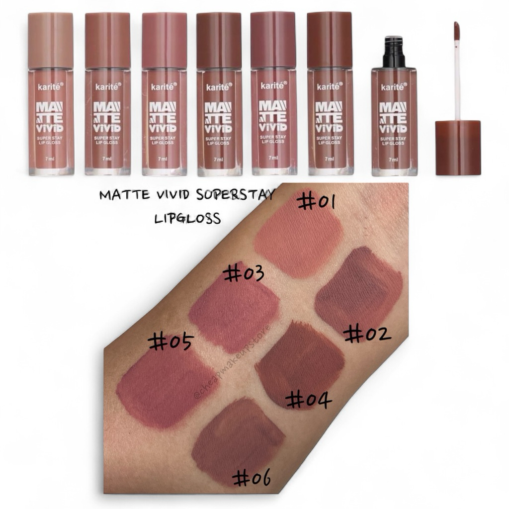 🇸🇬KARITE MATTE VIVID SUPERSTAY LIPGLOSS | Shopee Singapore