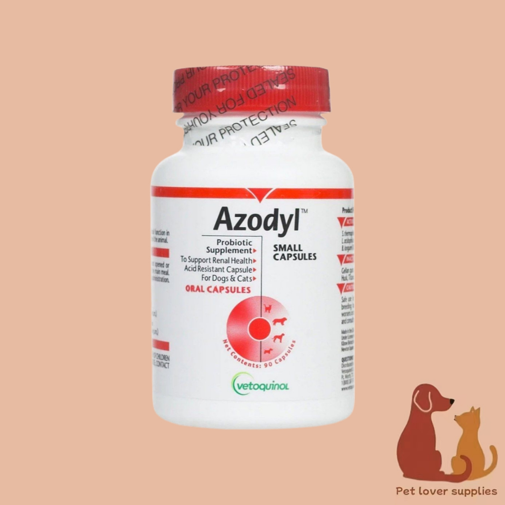 Vetoquinol Azodyl Probiotic Kidney Support Renal Supplement for Dogs ...