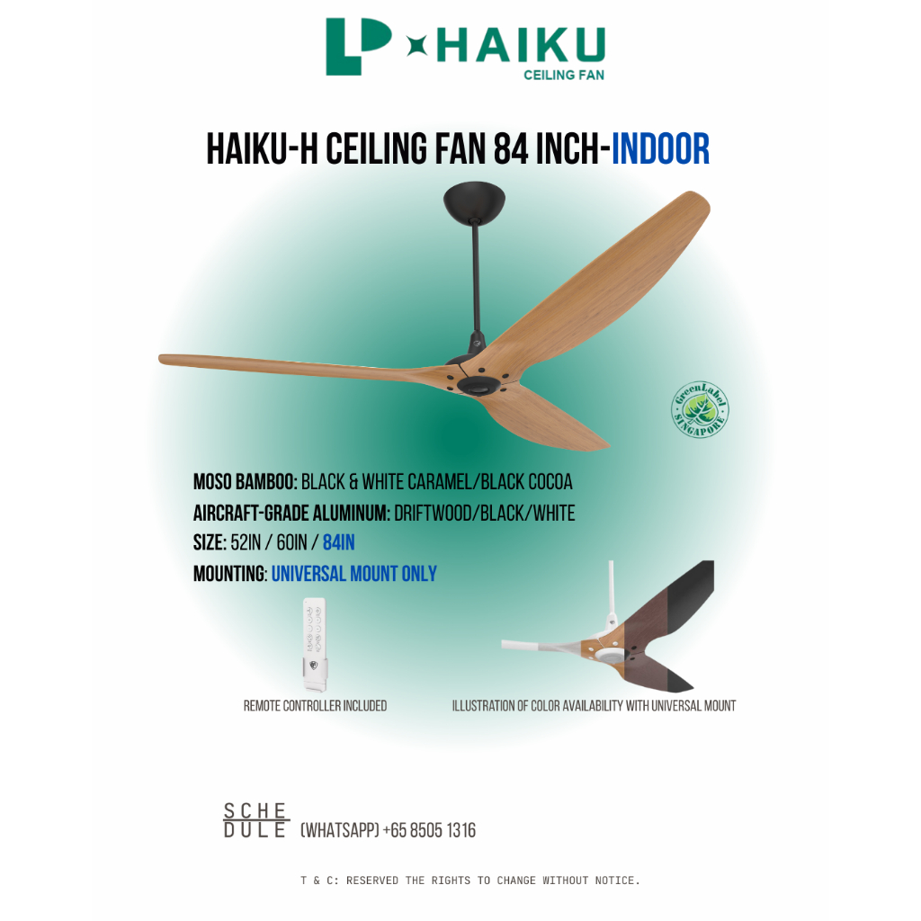 Haiku Fan H-series 84 inch (Indoor) | Shopee Singapore