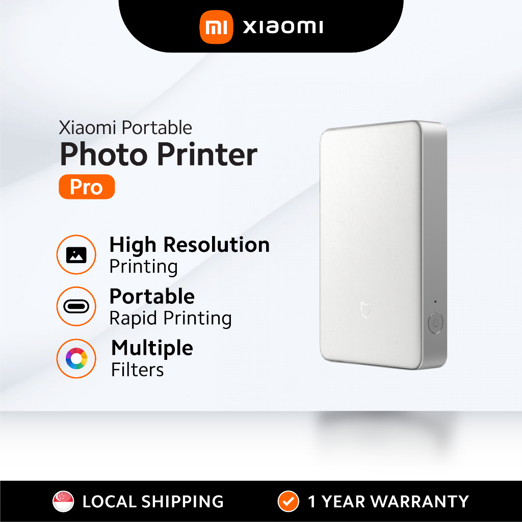 [1 YEAR WARRANTY]Xiaomi Portable Photo Printer Pro | AR Video Printing ...