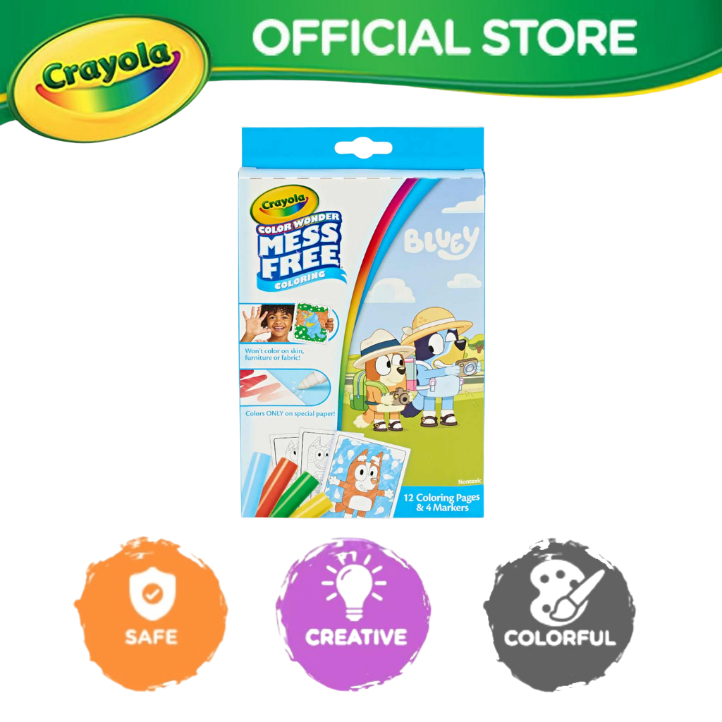 [New] Crayola Bluey Mini Box - Color Wonder Mess Free - Foldalope - 12 ...